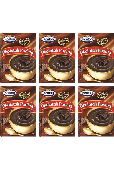 Kenton Puding Çikolata Aşkı Çikolatalı 100 gr 6'lı