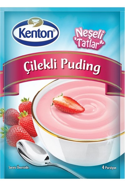 Kenton Puding Neşeli Tatlar Çilekli 100 gr Kenton Puding Neşeli Tatlar Çilekli 100 gr