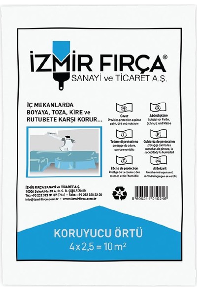 İzmir Fırça Koruyucu Örtü 4 x 12,5 m