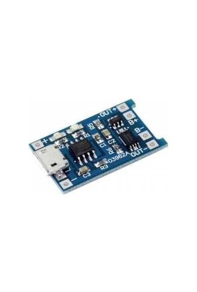 Arduino TP4056 Şarj Modülü 5V 1Ah Lityum Pil Şarj Korumalı Arduino TP4056 Şarj Modülü 5V 1Ah Lityum Pil Şarj Korumalı
