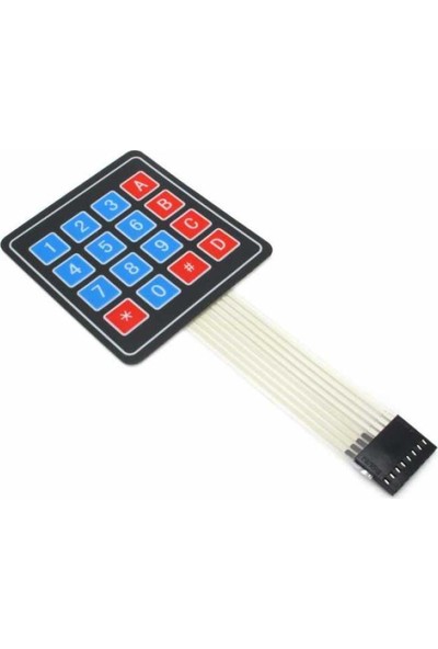 Arduino Keypad 4x4 Membran Tuş Takımı Arduino Keypad 4x4 Membran Tuş Takımı