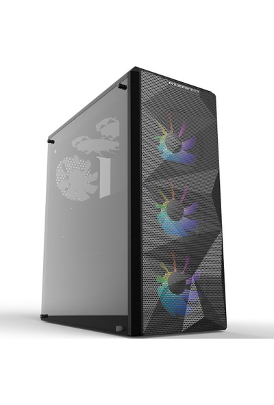 Powerboost VK-G3090C USB 3.0 ATX Mesh RGB Fan Siyah Kasa (PSU Yok) Powerboost VK-G3090C USB 3.0 ATX Mesh RGB Fan Siyah Kasa (PSU Yok)