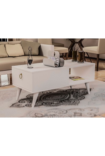 Cantek Miray Orta Sehpa Beyaz