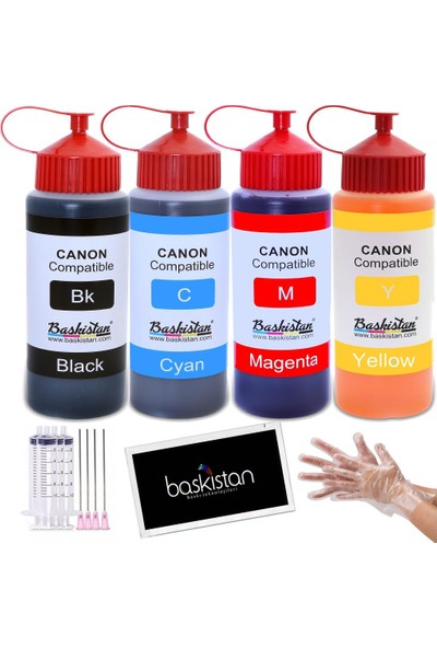 Baskistan Canon Pixma G1411 Mürekkep Seti 4 x 500 ml 15000 Sayfa