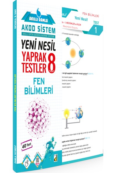 Damla Yayınevi Akıllı Damla Yeni Nesil 8. Sınıf Fen Bilimleri Yaprak Testler Damla Yayınevi Akıllı Damla Yeni Nesil 8. Sınıf Fen Bilimleri Yaprak Testler