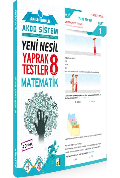 Damla Yayınevi Akıllı Damla Yeni Nesil Matematik 8. Sınıf Yaprak Testler Damla Yayınevi Akıllı Damla Yeni Nesil Matematik 8. Sınıf Yaprak Testler