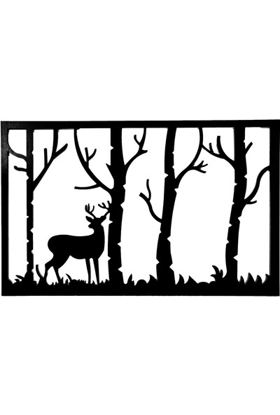 Cc Dizayn Ahşap Tablo Geyik