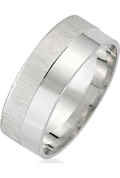 Takı Dükkanı Parlak Mat Sade Gümüş Alyans Söz Nişan Yüzüğü AL31-1 Takı Dükkanı Parlak Mat Sade Gümüş Alyans Söz Nişan Yüzüğü AL31-1