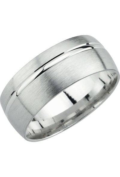 Takı Dükkanı Mat 6mm Bombeli Gümüş Alyans Söz Yüzüğü wr19-1