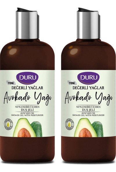 Duru Değerli Yağlar Nemlendiricili Avokado Yağı Duş Jeli 2 x 500 ml Duru Değerli Yağlar Nemlendiricili Avokado Yağı Duş Jeli 2 x 500 ml
