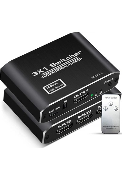 Gplus 4K321M 18GBPS 3x1 HDMI 2.0 4K Ultra Hd Hdr Hdcp2.2 Arc Extractor Ses Ayrıştırıcılı 3 Giriş 1 Çıkış Combo Switch Splitter Gplus 4K321M 18GBPS 3x1 HDMI 2.0 4K Ultra Hd Hdr Hdcp2.2 Arc Extractor Ses Ayrıştırıcılı 3 Giriş 1 Çıkış Combo Switch Splitter