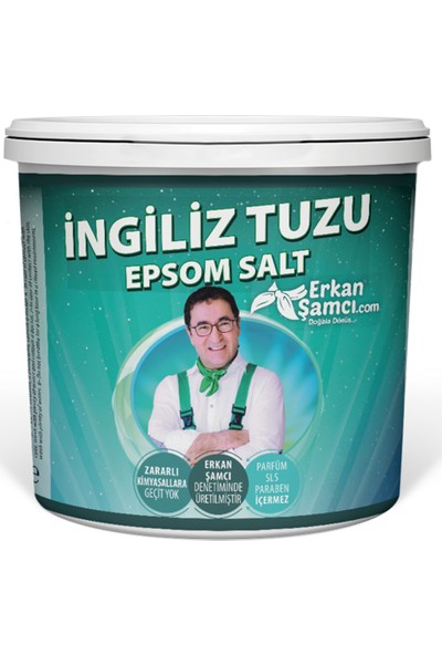 Erkan Şamcı Ingiliz Tuzu Epsom Salt 500 gr Erkan Şamcı Ingiliz Tuzu Epsom Salt 500 gr