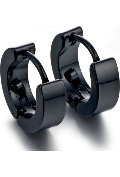 Takı Dükkanı Ince Düz Halka Unisex Erkek Çelik Küpe Çifti 3 mm 2 Renk Mse8 Takı Dükkanı Ince Düz Halka Unisex Erkek Çelik Küpe Çifti 3 mm 2 Renk Mse8