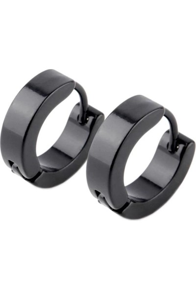 Takı Dükkanı Ince Düz Unisex Halka Erkek Çelik Küpe Çifti 2 Renk 3 mm Mse8 Takı Dükkanı Ince Düz Unisex Halka Erkek Çelik Küpe Çifti 2 Renk 3 mm Mse8