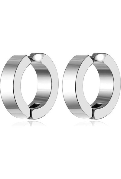 Takı Dükkanı 3 mm Sıkıştırmalı Unisex Erkek Çelik Küpe Deliksiz Kulaklara mse1 Takı Dükkanı 3 mm Sıkıştırmalı Unisex Erkek Çelik Küpe Deliksiz Kulaklara mse1