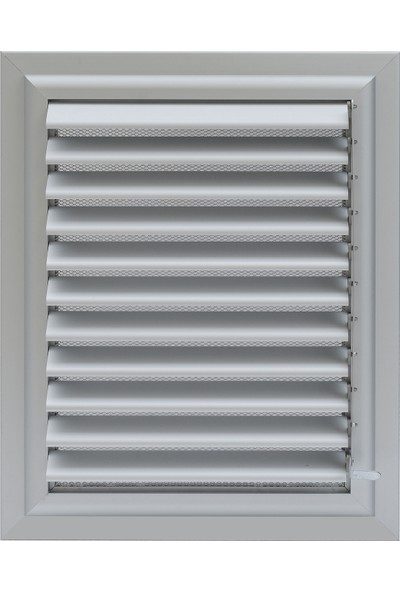 Mepan Banyo WC Menfezi Alüminyum Yapıştırmalı Model Mat Eloksallı 35 x 43 cm