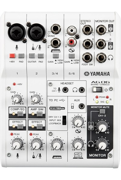 Yamaha AG06 6 Kanal Mikser