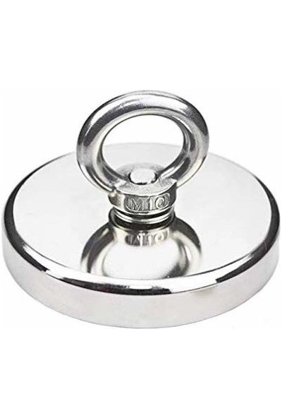 Dünya Magnet Süper Güçlü Halkalı Neodyum Pot Mıknatıs, 80MM Çap Magnet Fishing Dünya Magnet Süper Güçlü Halkalı Neodyum Pot Mıknatıs, 80MM Çap Magnet Fishing