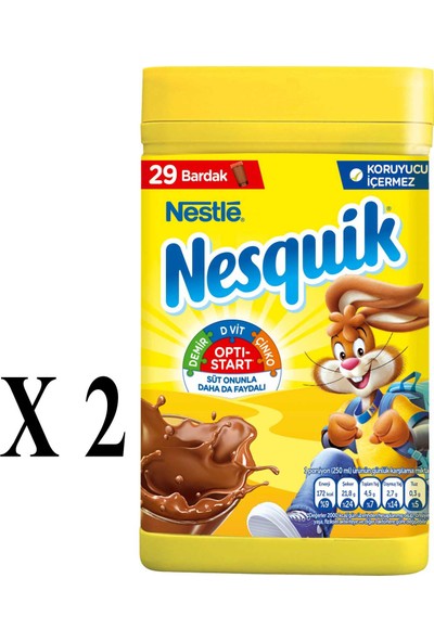 Nestle Nesquik Çikolatalı Toz İçecek 420 gr x 2 Adet Nestle Nesquik Çikolatalı Toz İçecek 420 gr x 2 Adet