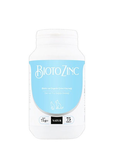 Natur Bioto Zinc 5 Mg Biotin Kedi&Köpek Deri Ve Tüy Sağlığı 75 Tablet Natur Bioto Zinc 5 Mg Biotin Kedi&Köpek Deri Ve Tüy Sağlığı 75 Tablet