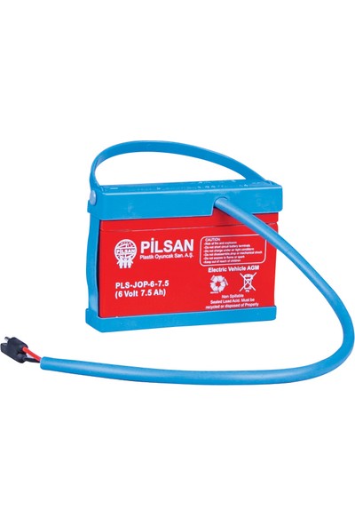Pilsan Çocuk Araba Aküsü Kasalı 6V 7,5 Amper