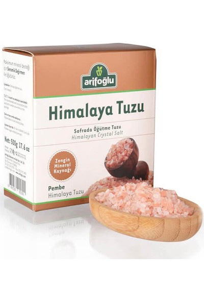 Arifoğlu Himalaya Tuzu Sofrada Öğütme 500g (Pembe) Arifoğlu Himalaya Tuzu Sofrada Öğütme 500g (Pembe)