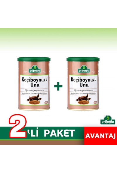 Arifoğlu Keçiboynuzu Unu 180 gr (2 Adet)