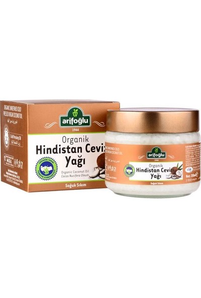 Arifoğlu Organik Hindistan Cevizi Yağı 250ml (Soğuk Sıkma) Arifoğlu Organik Hindistan Cevizi Yağı 250ml (Soğuk Sıkma)