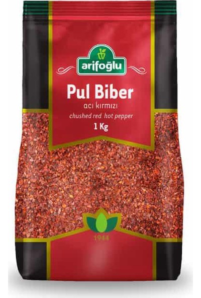 Arifoğlu Pul Biber Acı Kırmızı 1000 gr (Endüstriyel) Arifoğlu Pul Biber Acı Kırmızı 1000 gr (Endüstriyel)