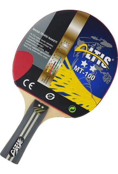 Altis Masa Tenis Raketi 2 Yıldız Siyah Mt-100 Altis Masa Tenis Raketi 2 Yıldız Siyah Mt-100