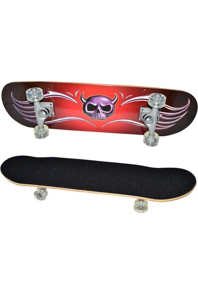 Avessa Kurukafa Dövme Desenli Kaykay