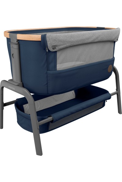 Maxi-Cosi Iora Ahşap Yatak Yanı Beşik Essential Blue Maxi-Cosi Iora Ahşap Yatak Yanı Beşik Essential Blue