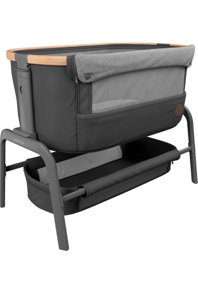 Maxi-Cosi Iora Ahşap Yatak Yanı Beşik Essential Graphite Maxi-Cosi Iora Ahşap Yatak Yanı Beşik Essential Graphite