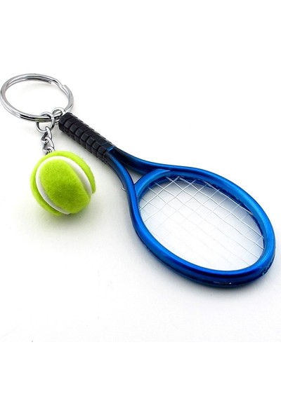 Solfera Lacivert Tenis Raketi ve Topu Pvc Anahtarlık KC766 Solfera Lacivert Tenis Raketi ve Topu Pvc Anahtarlık KC766