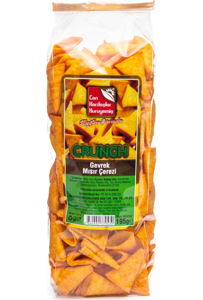 Can Kardeşler Kuruyemiş Crunch Gevrek Mısır Çerezi 195 gr Can Kardeşler Kuruyemiş Crunch Gevrek Mısır Çerezi 195 gr