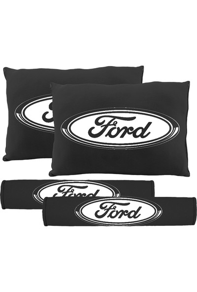 BT Ford Logolu Boyun Yastığı Ve Kemer Pedi Siyah BT Ford Logolu Boyun Yastığı Ve Kemer Pedi Siyah