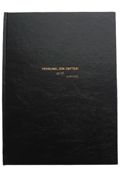 Altınyıldız Personel İzin Defteri 100 Yaprak Ciltli