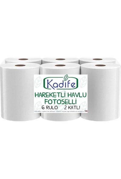 Kadife Fotoselli Makine Havlusu 6'lı 21 cm 4 kg