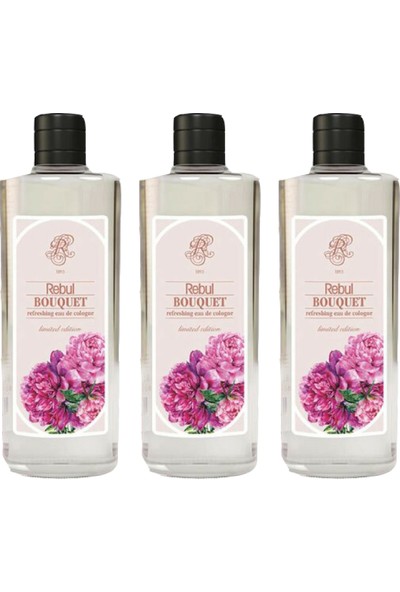 Rebul Kolonya 270 cc Bouquet 270 ml 3'lü Paket Rebul Kolonya 270 cc Bouquet 270 ml 3'lü Paket