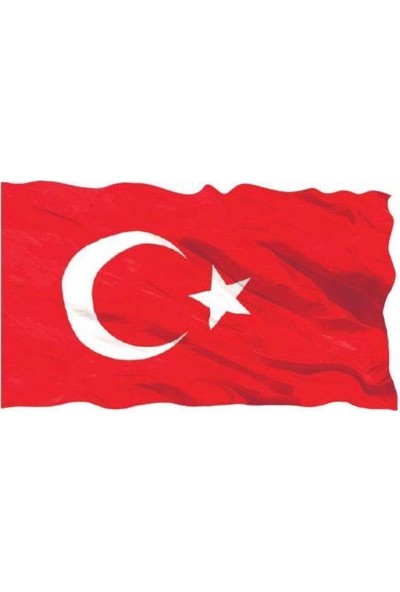 Doruk Türk Bayrağı Parlak Raşhel Kumaş 80 x 120 cm