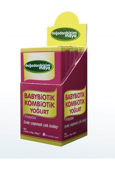 Doğadan Bizim Babybiotik Kombiotik Yoğurt Mayası 6 Kutu Doğadan Bizim Babybiotik Kombiotik Yoğurt Mayası 6 Kutu