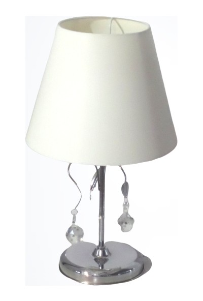 Tekay Krem Yatak Odası Taşlı Abajur