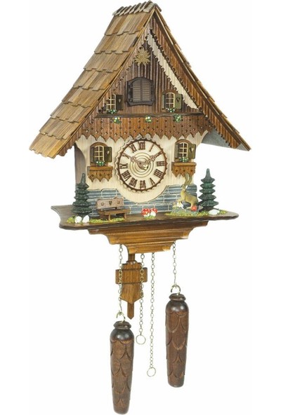 Ultima Regal Gq 454 Guguklu Saat Masif Ahşap Çatılı Pilli 36 cm Ultima Regal Gq 454 Guguklu Saat Masif Ahşap Çatılı Pilli 36 cm