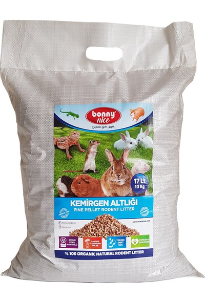 Bonny Nice Çam Pelet Kemirgen Altlığı 10 kg 17 lt