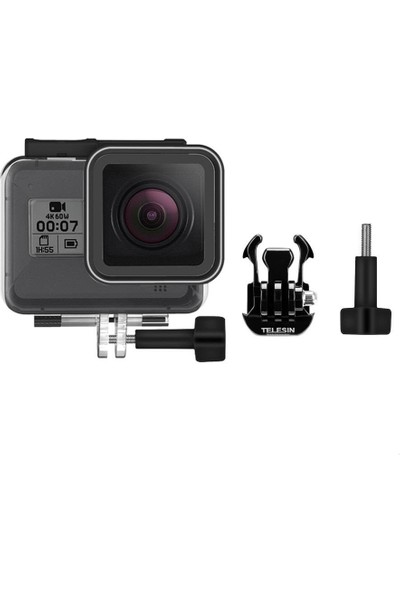 Telesin GoPro Hero 8 Black Kamera için 45 Metre Su Geçirmez Kap Telesin GoPro Hero 8 Black Kamera için 45 Metre Su Geçirmez Kap