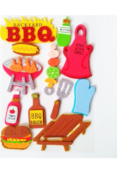 Bubu 3D Eva Sticker Kutlama ST0114 Bubu 3D Eva Sticker Kutlama ST0114