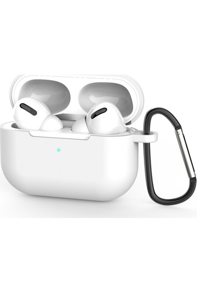 Ally Apple Airpods Pro İnce Slim Silikon Kılıf + Anahtarlık AL-31687 Beyaz Ally Apple Airpods Pro İnce Slim Silikon Kılıf + Anahtarlık AL-31687 Beyaz