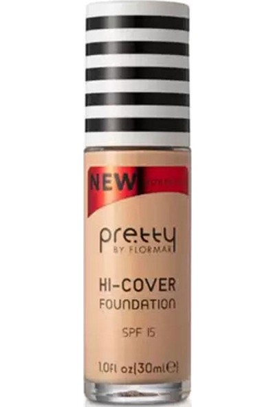 Flormar Pretty Hı- Cover Foundation Spf 15 Kapatıcı Fondöten NO:003 Light Ivory 30ML Flormar Pretty Hı- Cover Foundation Spf 15 Kapatıcı Fondöten NO:003 Light Ivory 30ML