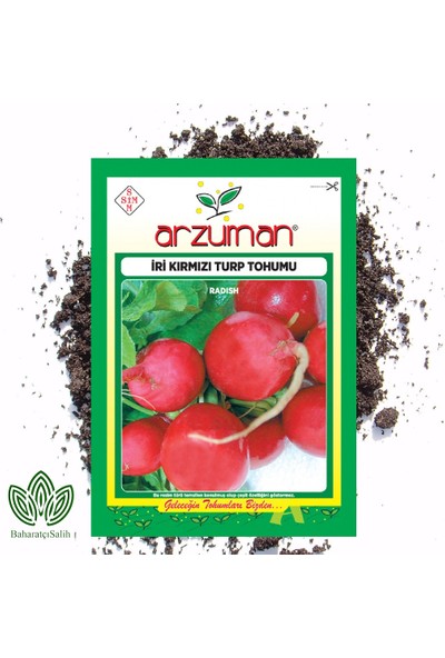 Arzuman Iri Kırmızı Turp Tohumu 25 g Arzuman Iri Kırmızı Turp Tohumu 25 g