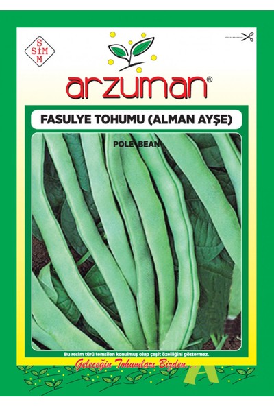 Arzuman Alman Ayşe Fasulye Tohumu 50 G